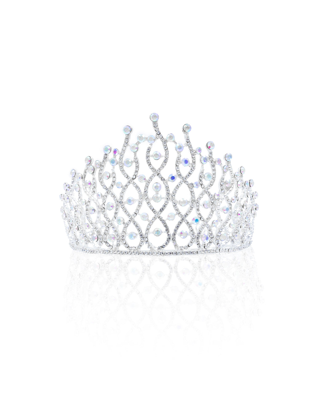 Corona Plateada de Diadema con piedras - M66 Oro Laminado – Joyería M&V ...
