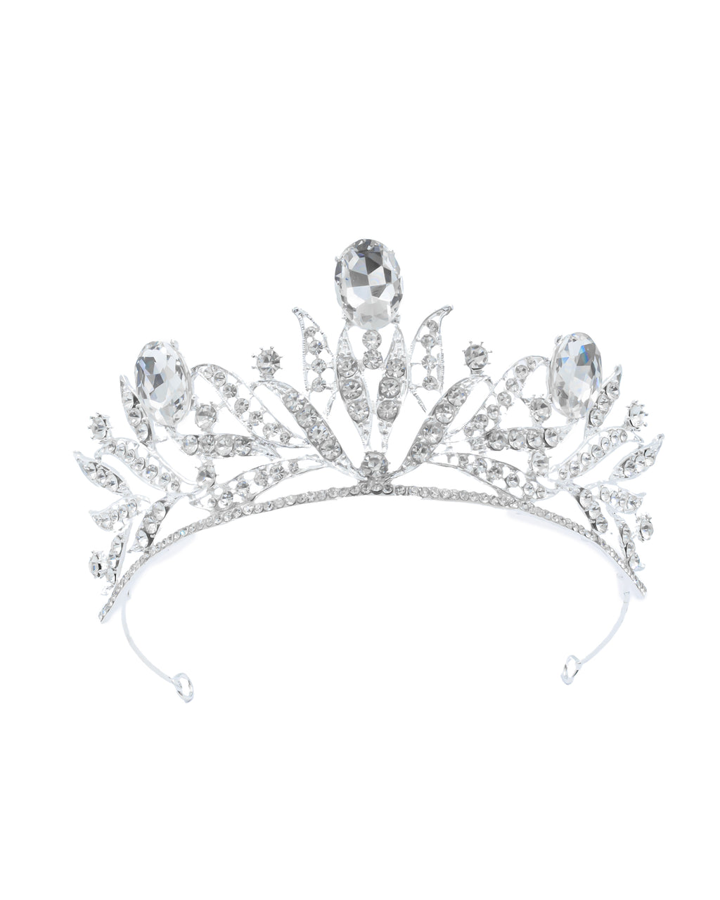 Corona Plateada de Diadema con piedras - M103 Oro Laminado (Copia ...