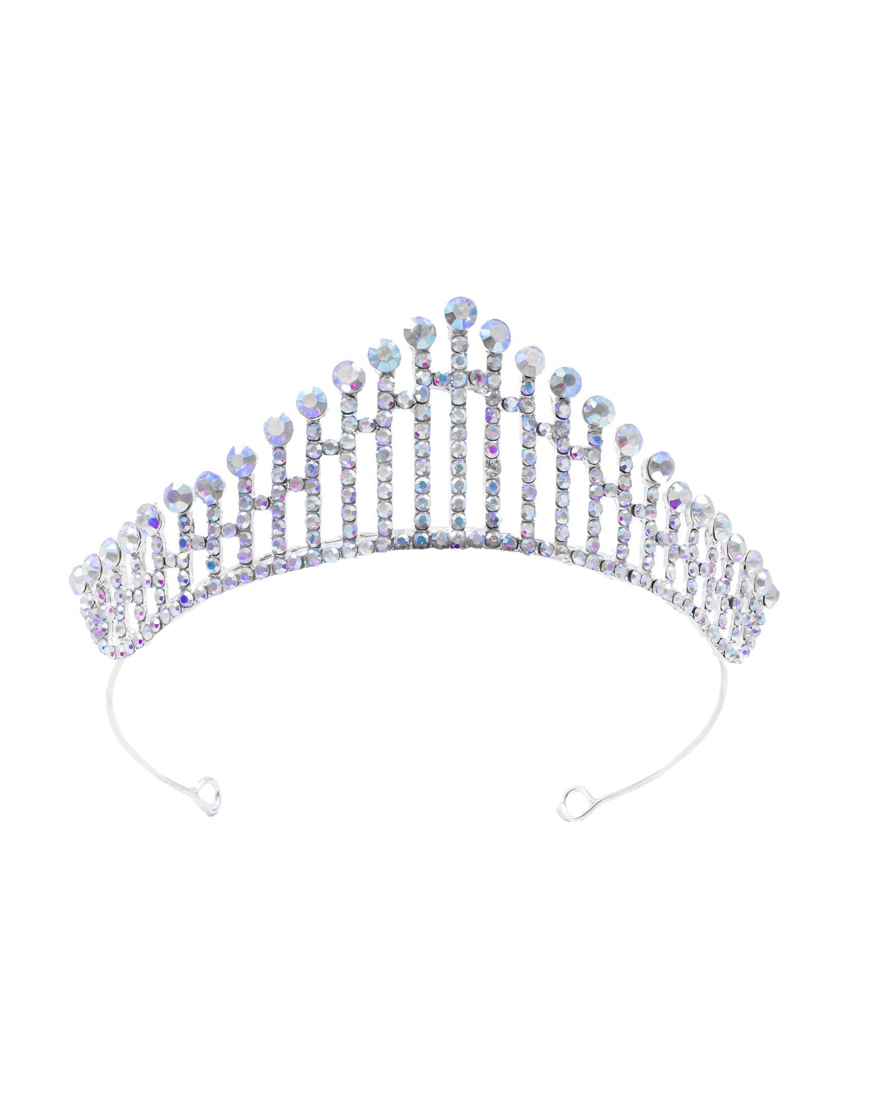Corona Plateada de Diadema con piedras - M105 Oro Laminado – Joyería M ...