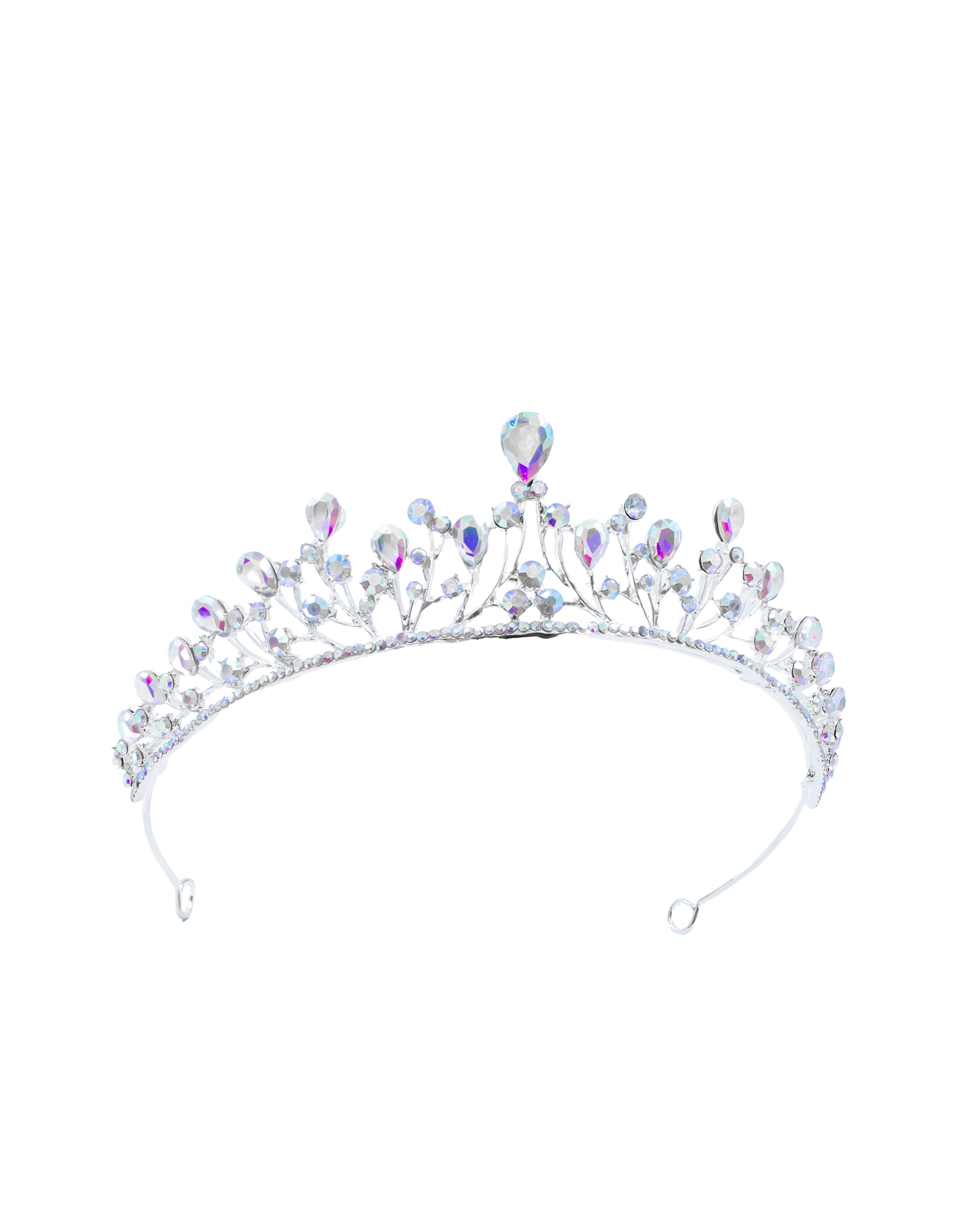 Corona Plateada de Diadema con piedras - M108 Oro Laminado – Joyería M ...