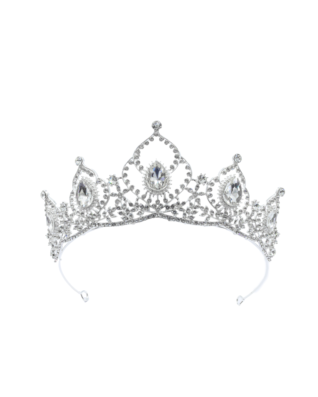Corona Plateada de Diadema con piedras - M168 Oro Laminado – Joyería M ...