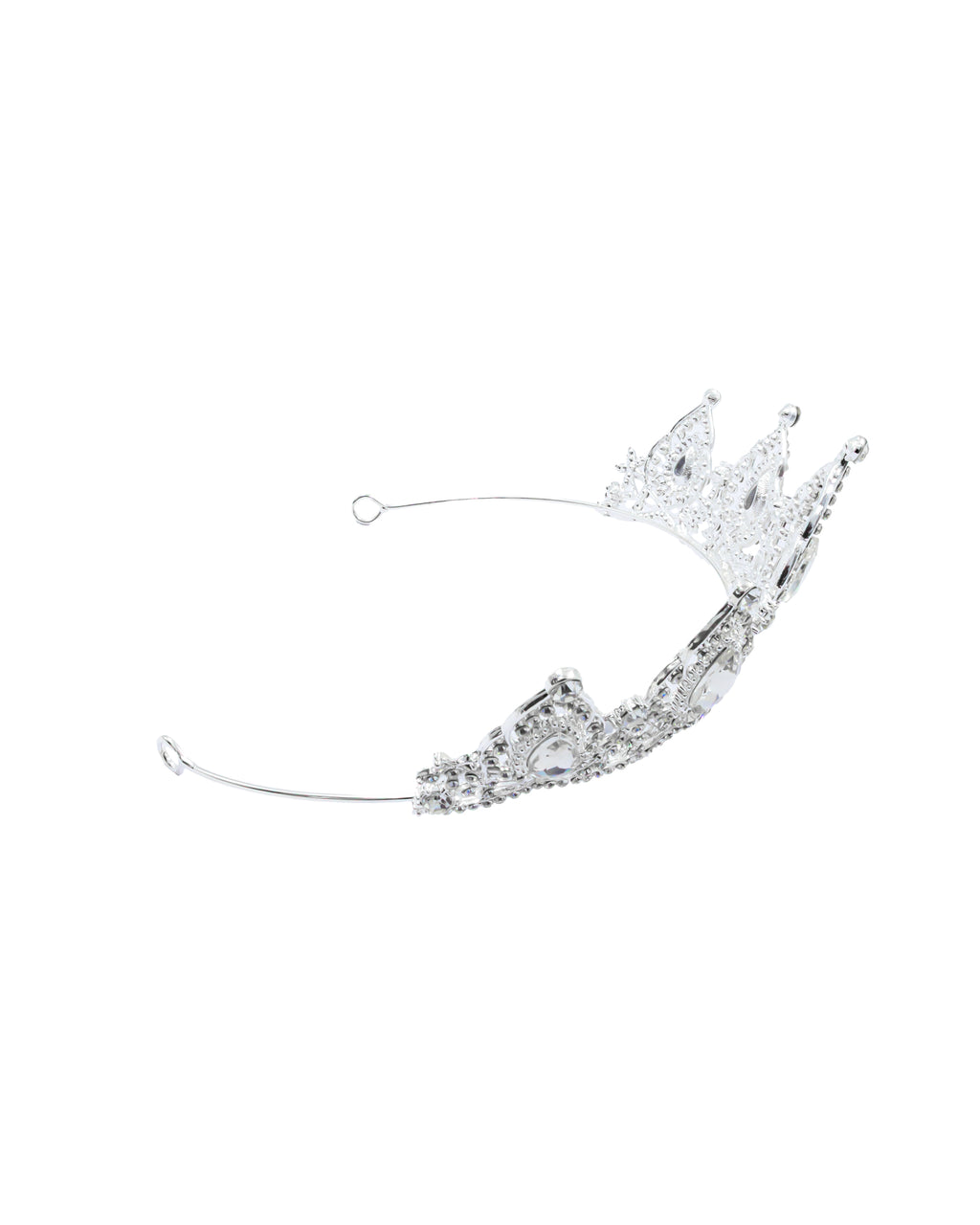 Corona Plateada de Diadema con piedras - M168 Oro Laminado – Joyería M ...