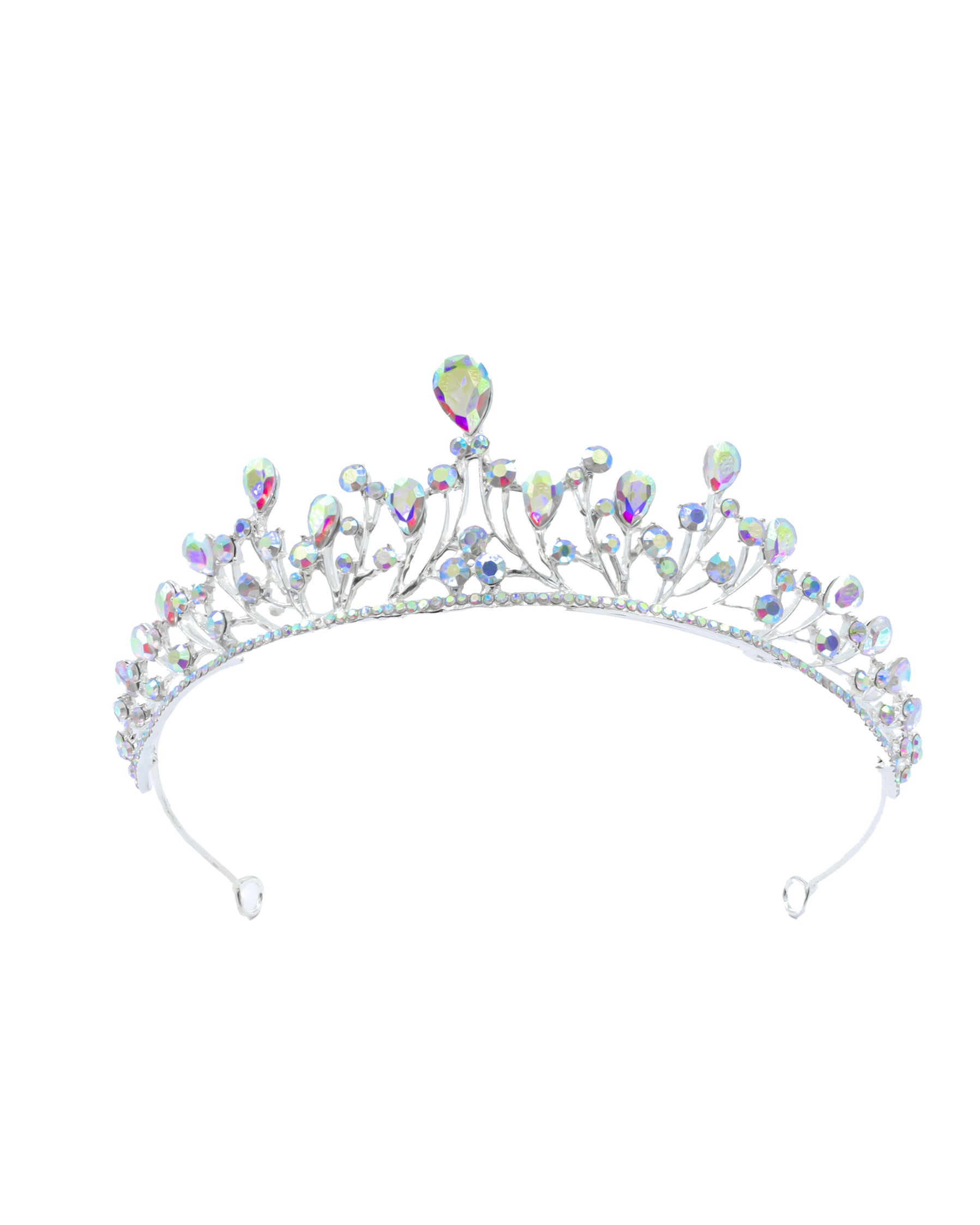 Corona Plateada de Diadema con piedras - M174 Oro Laminado – Joyería M ...