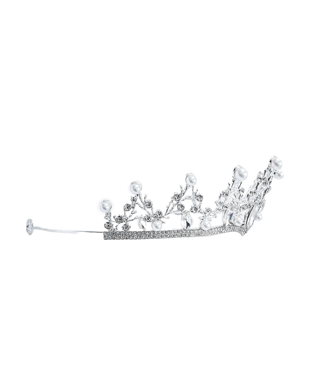Corona Plateada de Diadema con piedras - M4 Oro Laminado – Joyería M&V ...