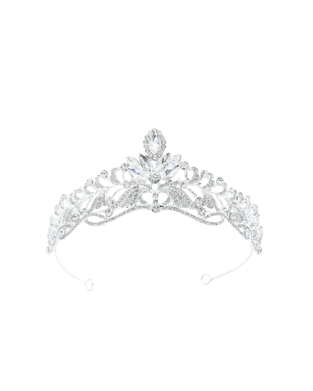 Corona Plateada de Diadema con piedras - M7 Oro Laminado – Joyería M&V ...