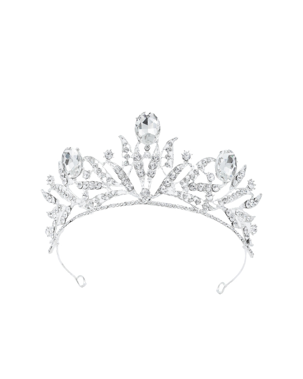 Corona Plateada de Diadema con piedras - M16 Oro Laminado – Joyería M&V ...