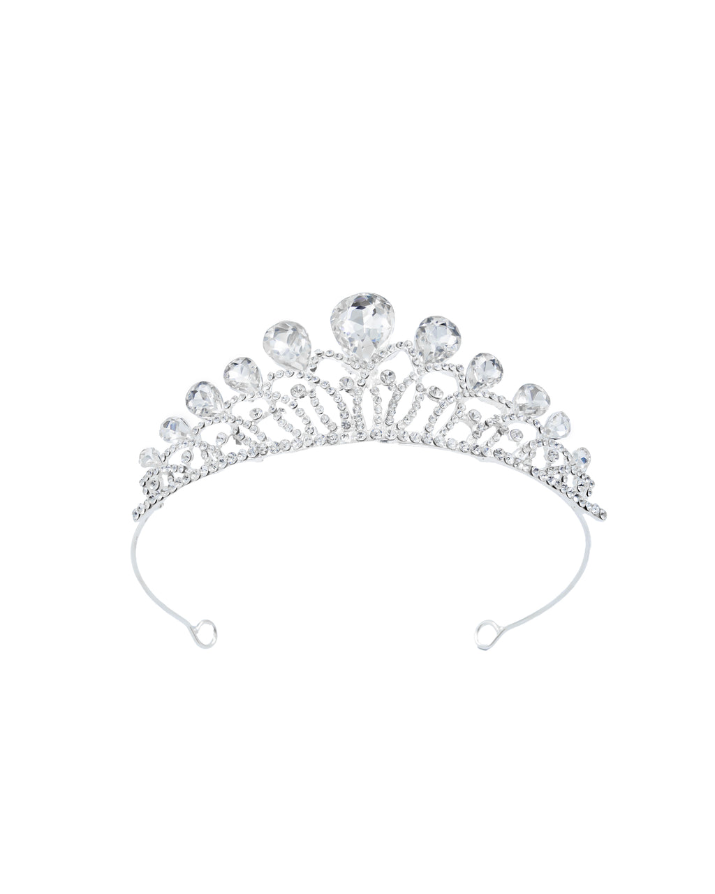 Corona Plateada de Diadema con piedras - M26 Oro Laminado – Joyería M&V ...