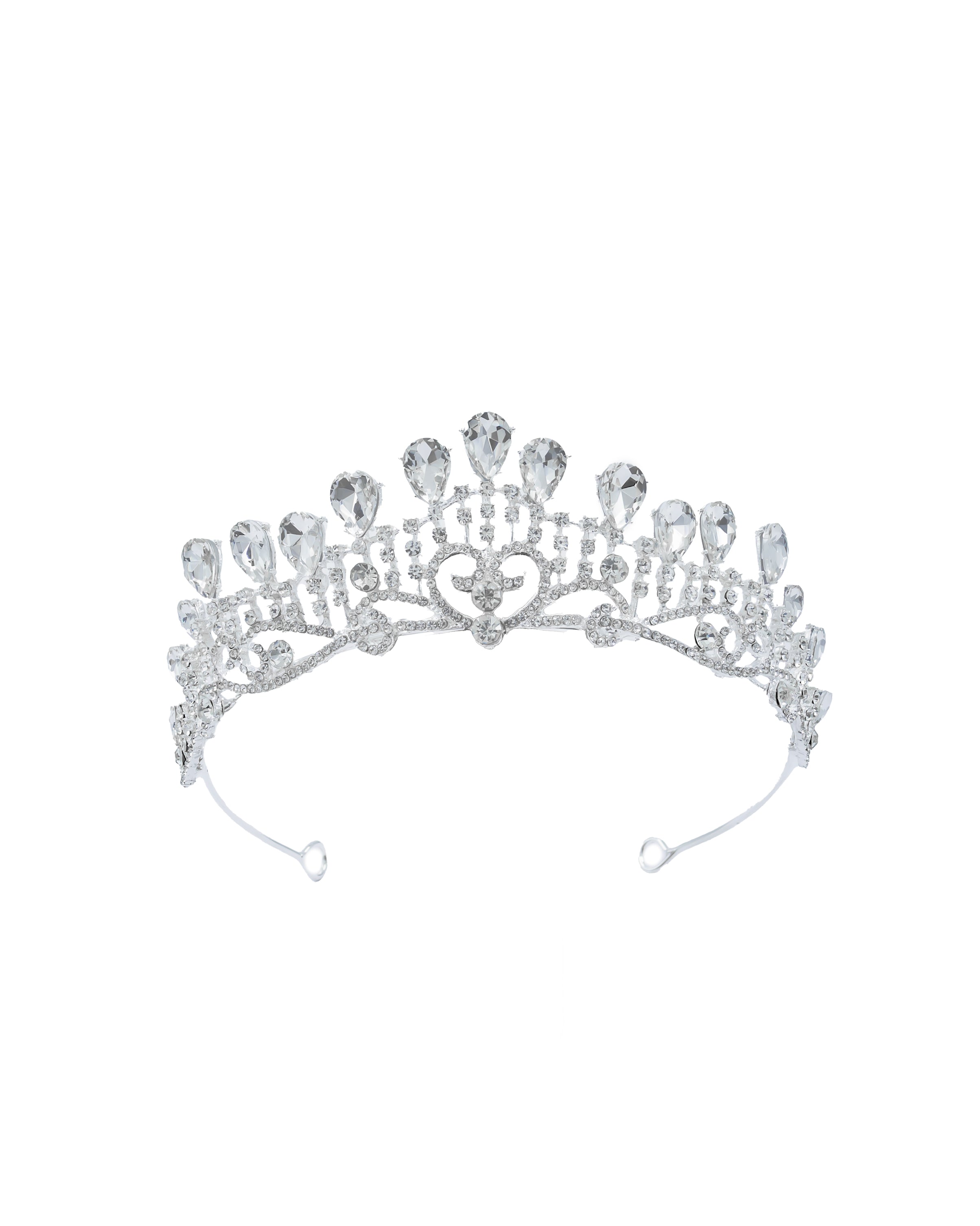 Corona Plateada de Diadema con piedras - M34 Oro Laminado – Joyería M&V ...